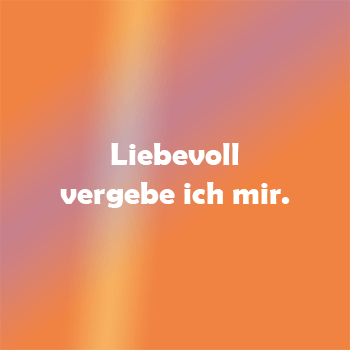 Liebevoll vergebe ich mir - Klopfzeichen